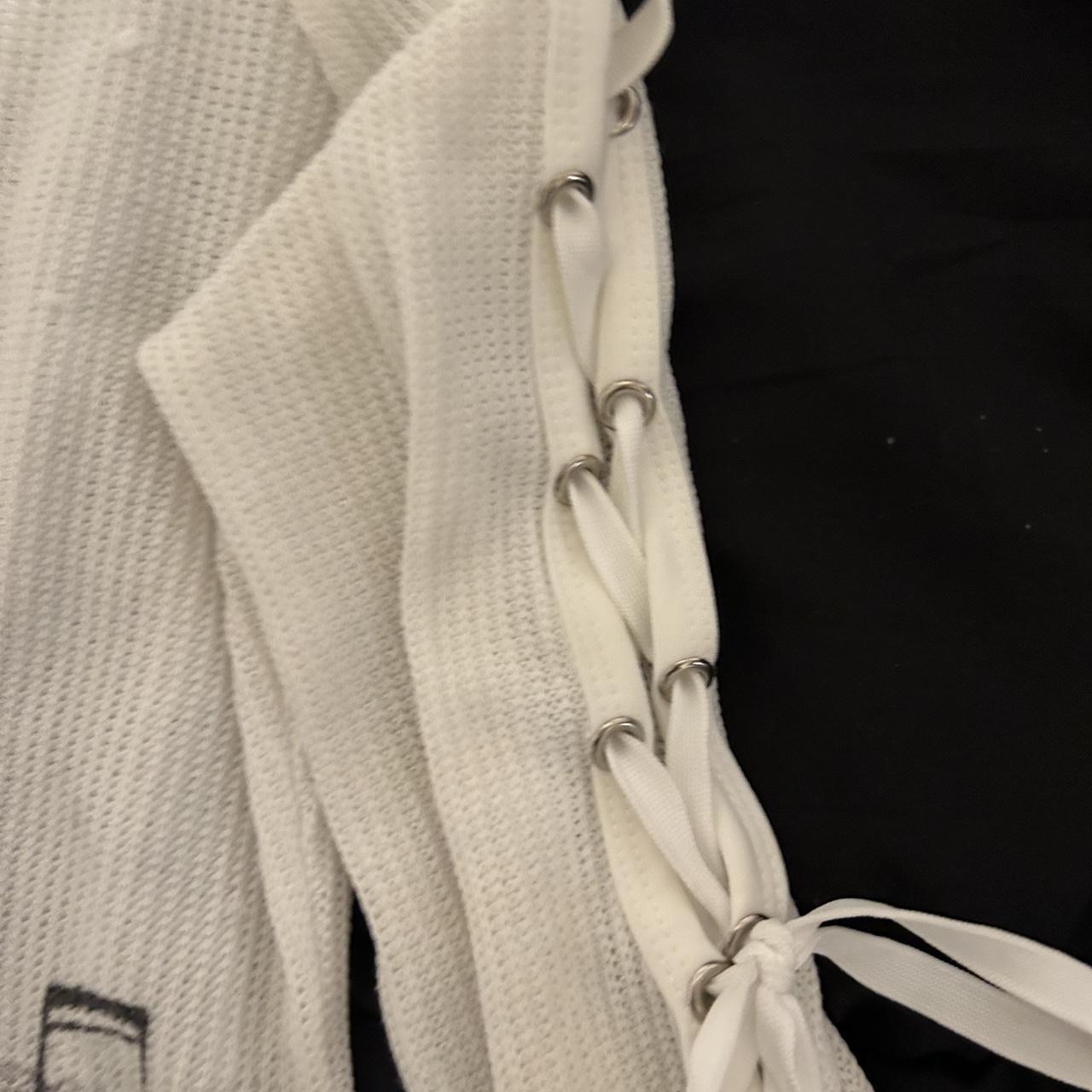 hand painted music note blouse size: m-L custom... - Depop