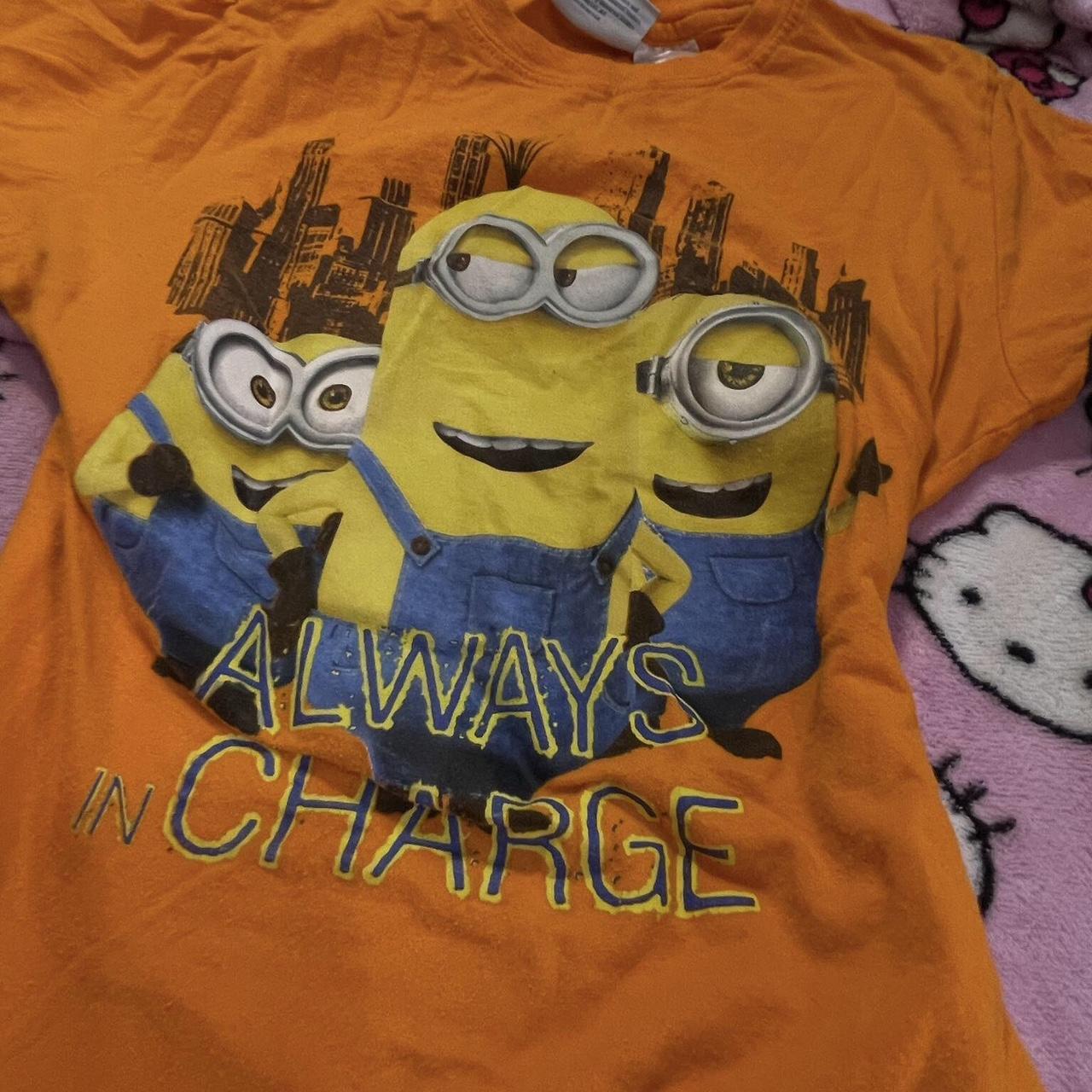 Orange Minions Always in Charge tee #Minions | Depop