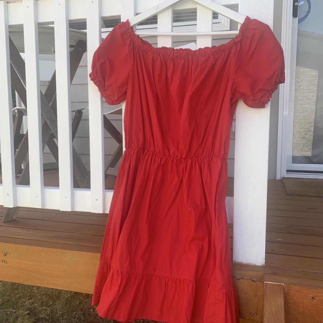 & Other Stories Red Dress Can be worn on or off the... - Depop
