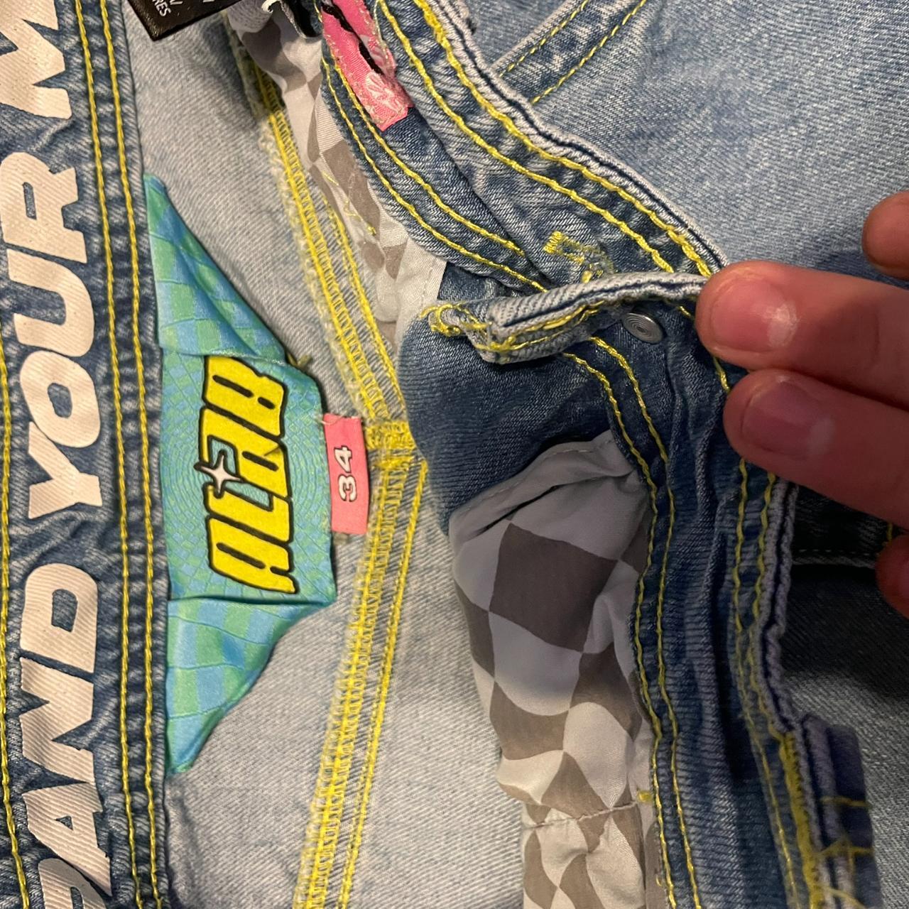 Jnco style Alab jeans Size 34W x 32L #jnco... | Depop