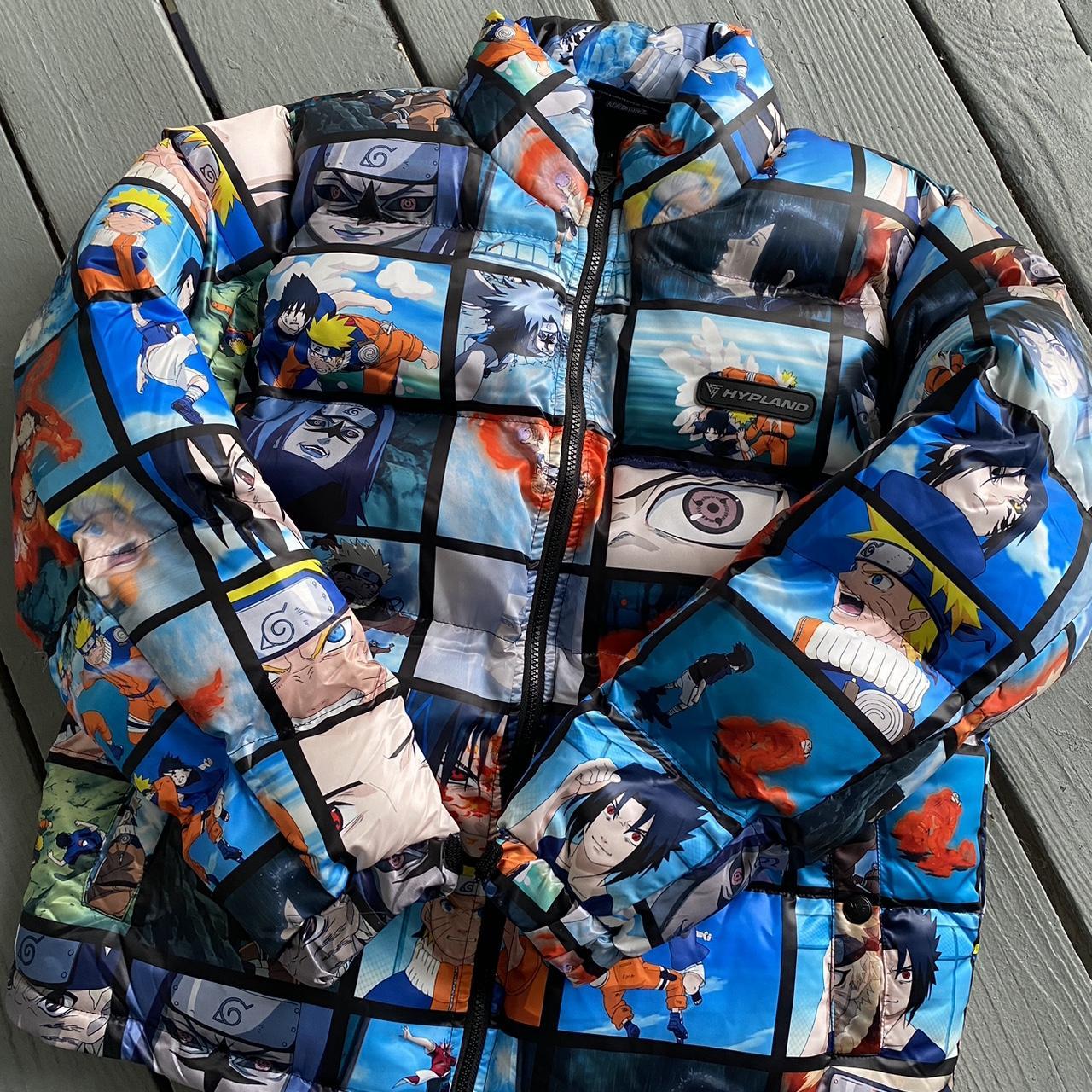 Deadstock (brand new) Hypland x Naruto Puffer Jacket... - Depop
