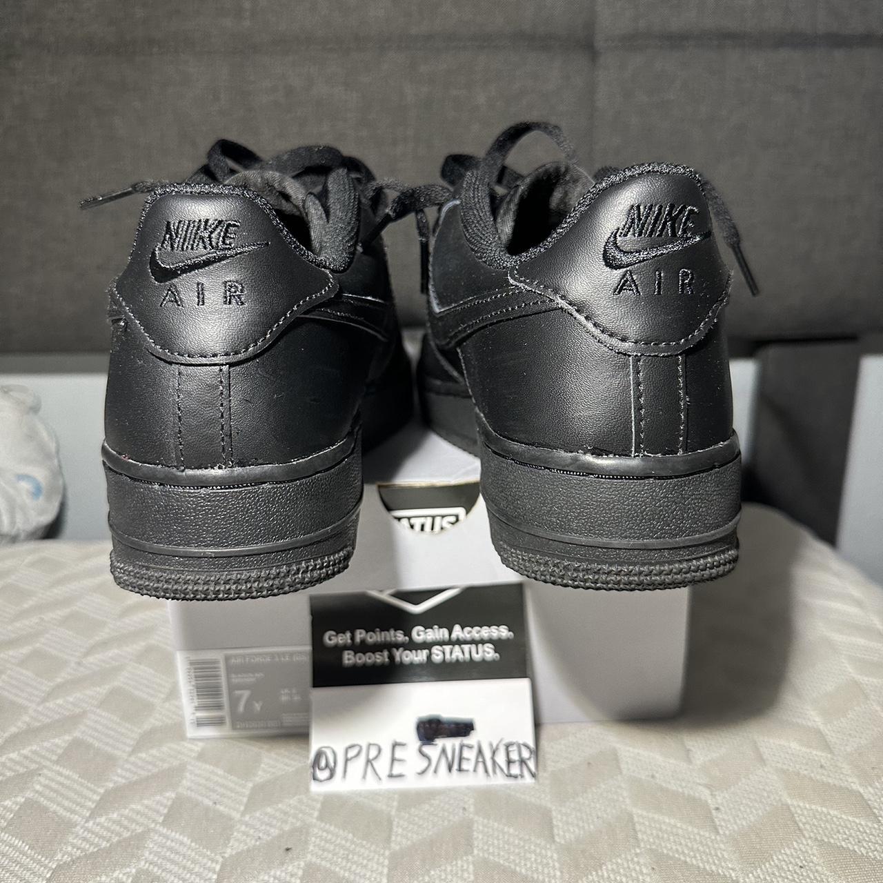 BLACK AIR FORCE 1 LE SIZE-7Y(GS) WORN ONCE BUT IN... - Depop