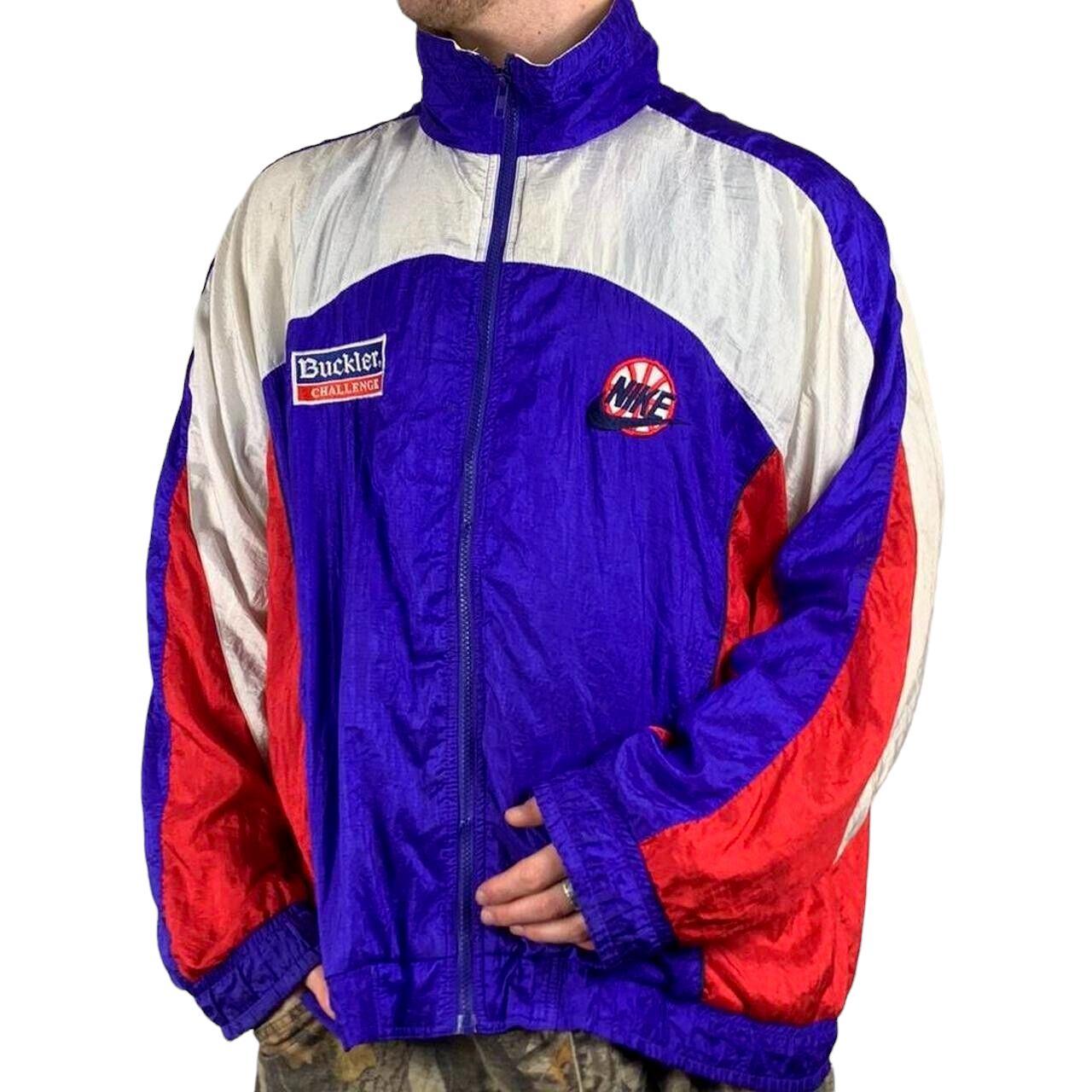 Nike Multi-Colored Long Sleeved Full Zip Track... - Depop