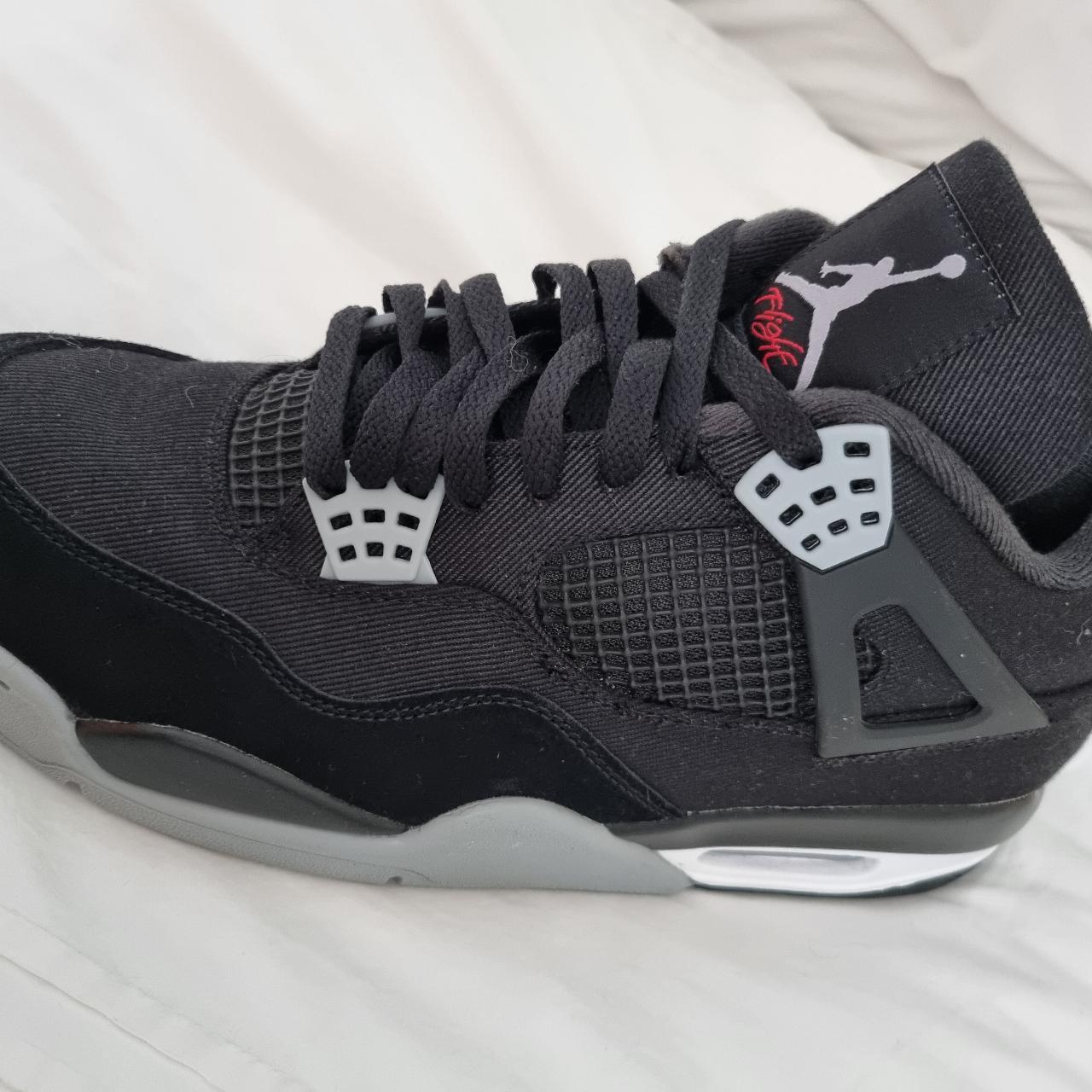 Air Jordan 4 SE Retro Black/Steel Grey Size... - Depop