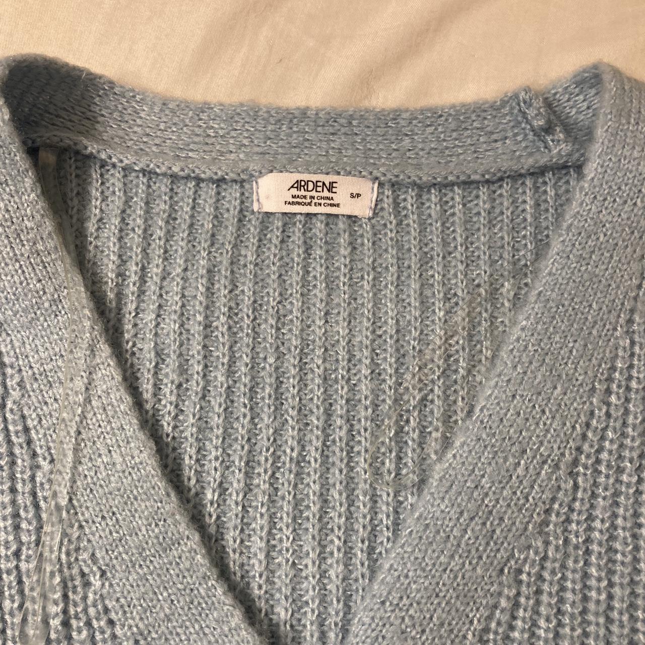 Small blue Ardene button up sweater, never worn and... - Depop