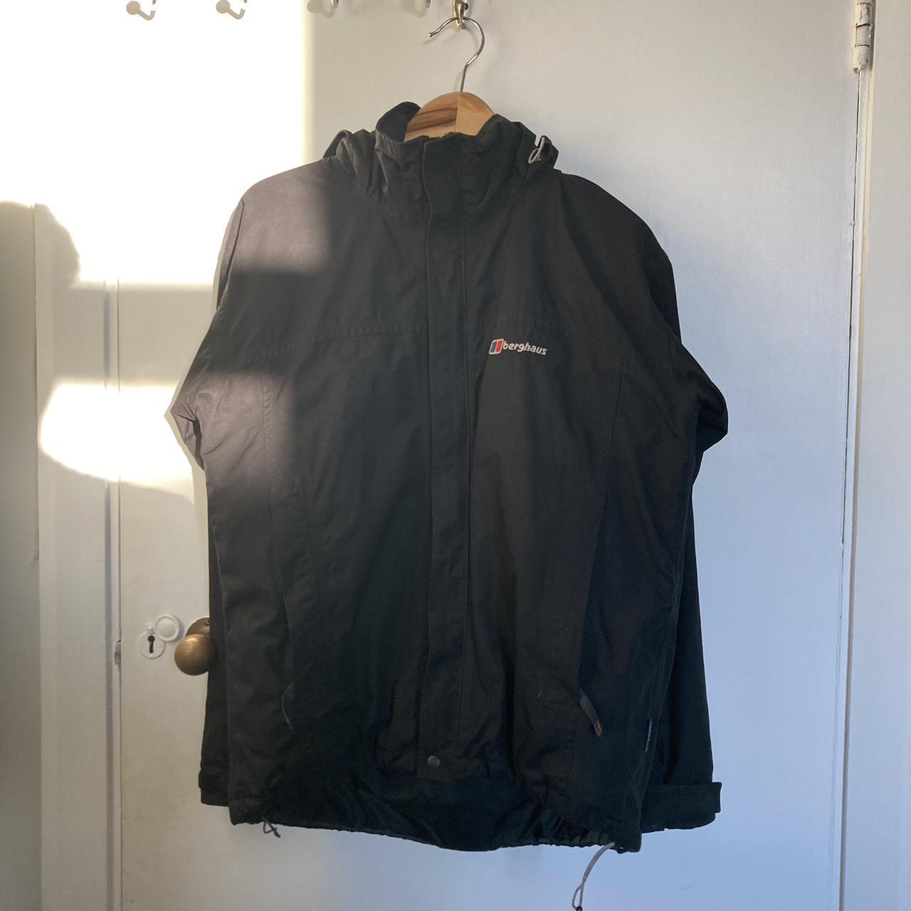 Berghaus black jacket with hood Waterproof and... - Depop
