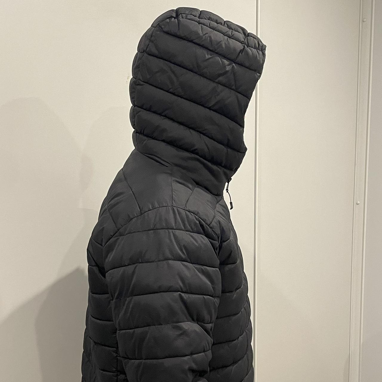 black puffer rip inside but doesn’t affect it. - Depop