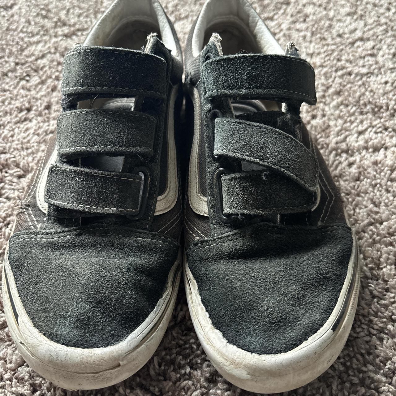 vintage dirty velcro vans - Depop