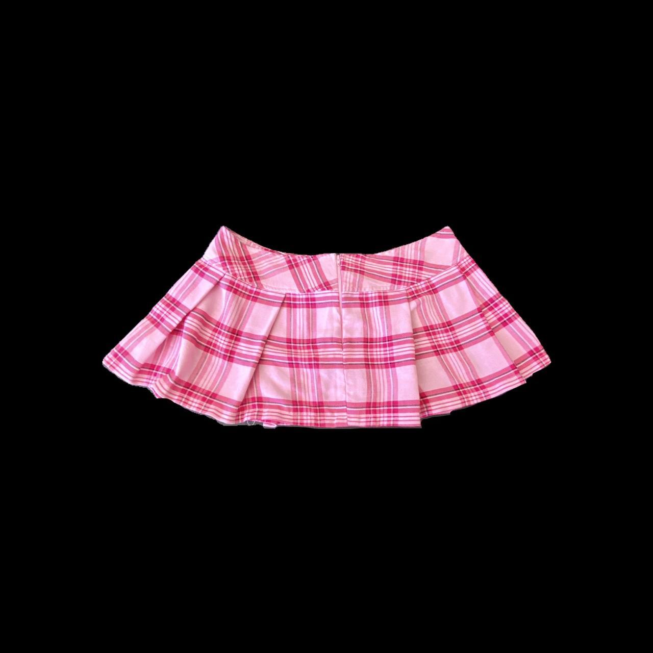 💞 Womens Pink Plaid Mini Skirt 💞 ★ Cute Piece And Depop