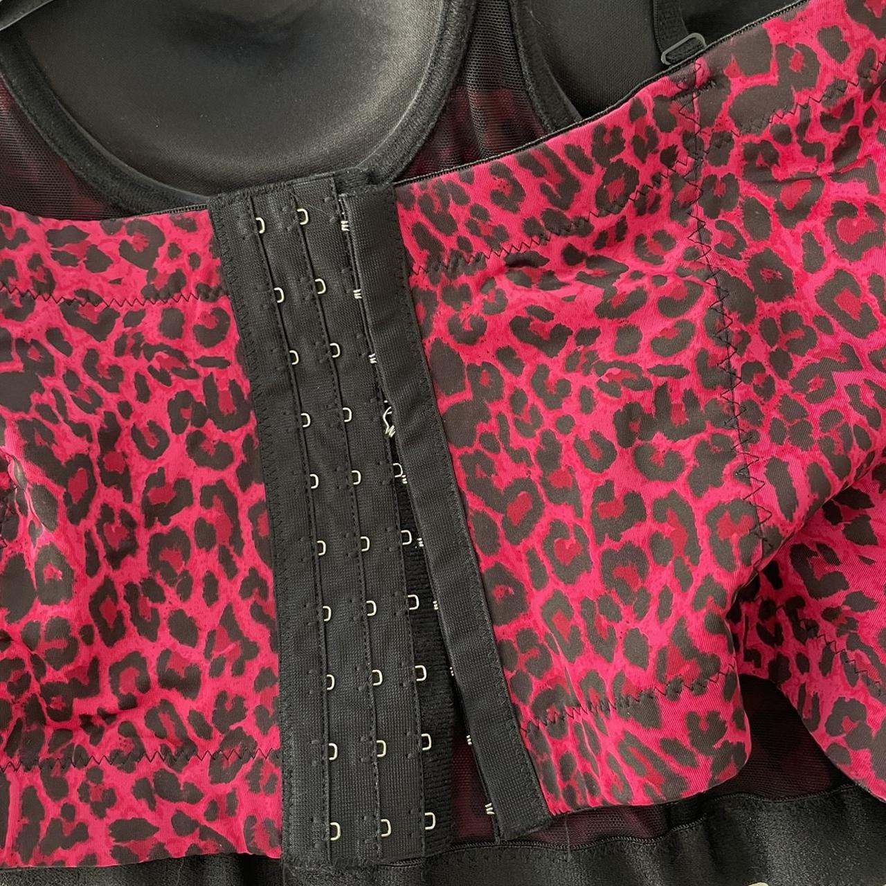 Pink cheetah / leopard print bustier / corset Comes... - Depop