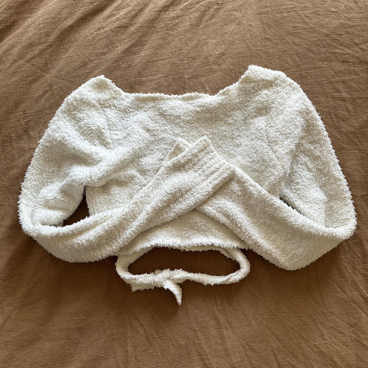 SKIMS cream cozy SET (2 pieces) with long sleeved... - Depop