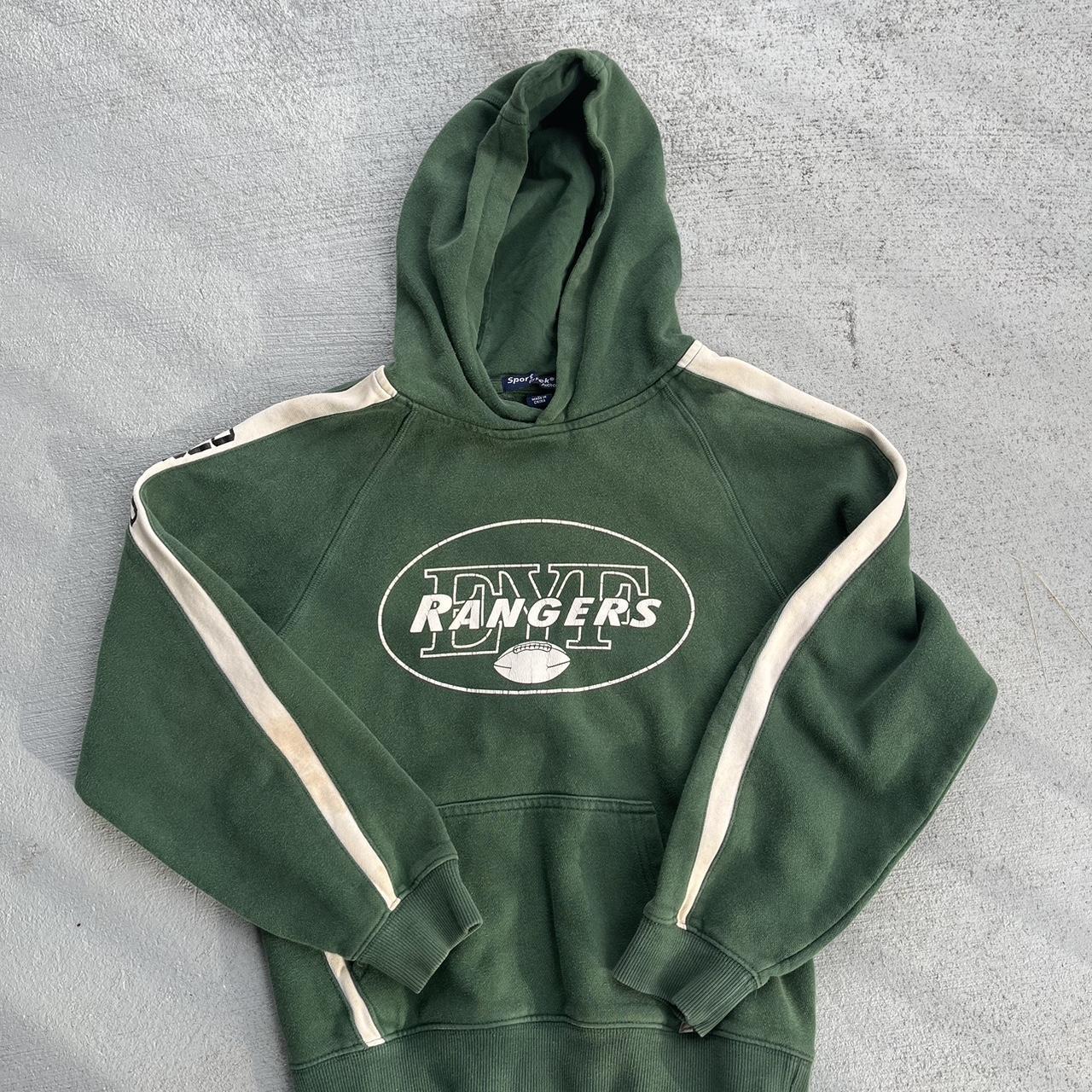 Vintage Rangers Hoodie Youth Large *Fits Men’s... - Depop