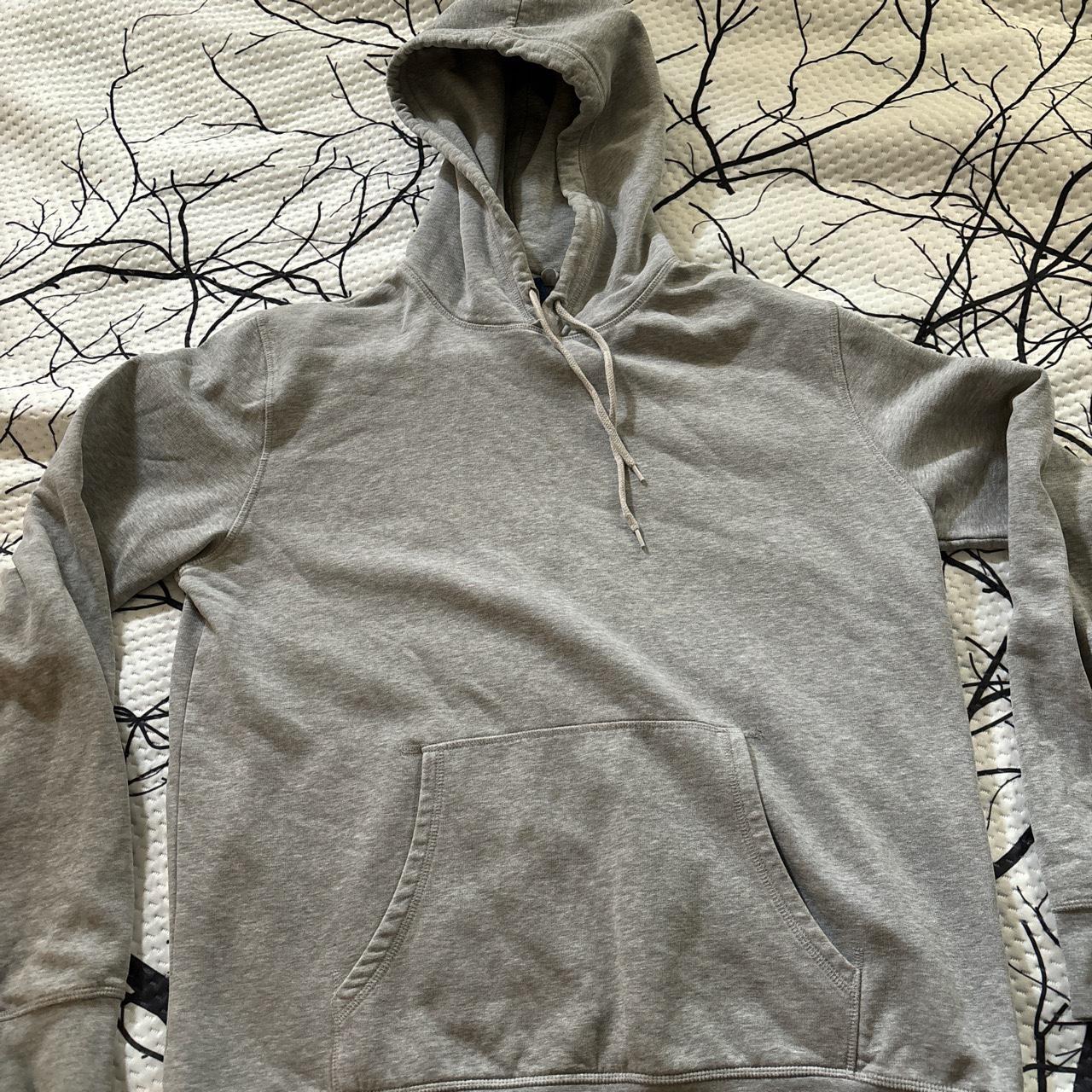 Grey Divided/H&M Pullover Hoodie Sz. XL Gentle Wear... - Depop