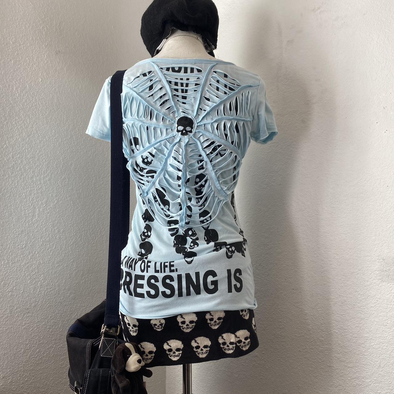 Grunge skull top by Lazy Daisy ☠️ “Dressing is a way... - Depop