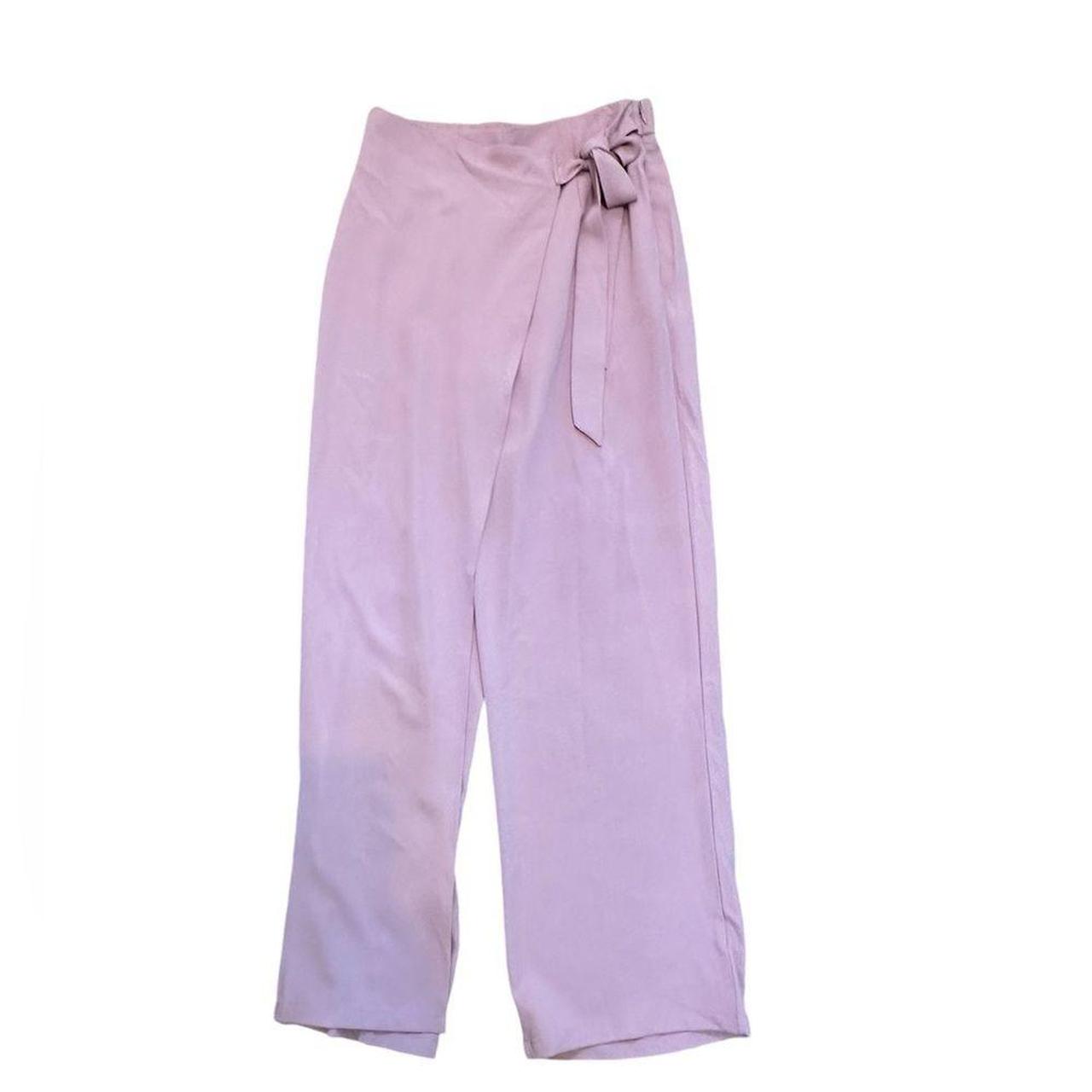 Halara Pink Small High Waisted Tie Side Invisible... | Depop