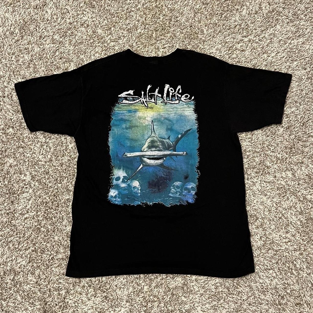 Salt life shirt with back print design ( no tears... - Depop