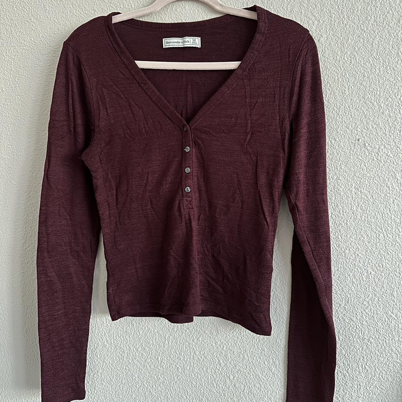 abercrombie and fitch long sleeve top - Depop