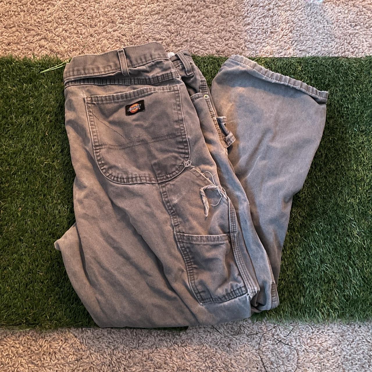Vintage Grey Dickies Carpenter Pants Negotiable Depop