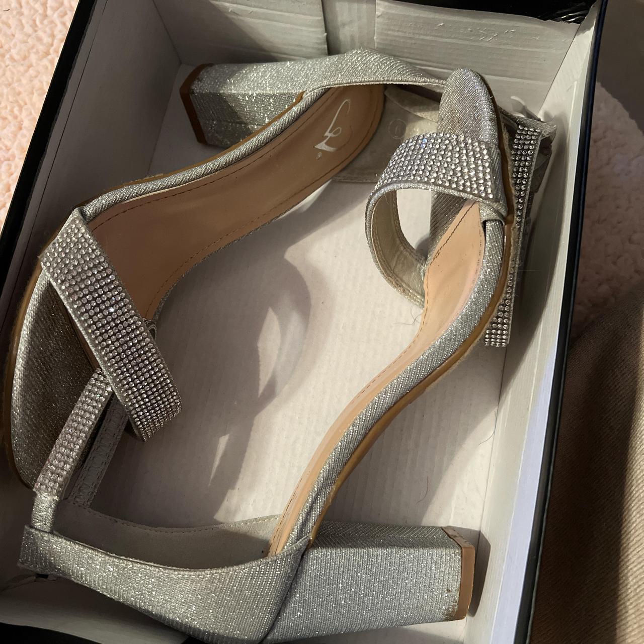 Silver sparkly 2 inch heels from Windsor Good... - Depop