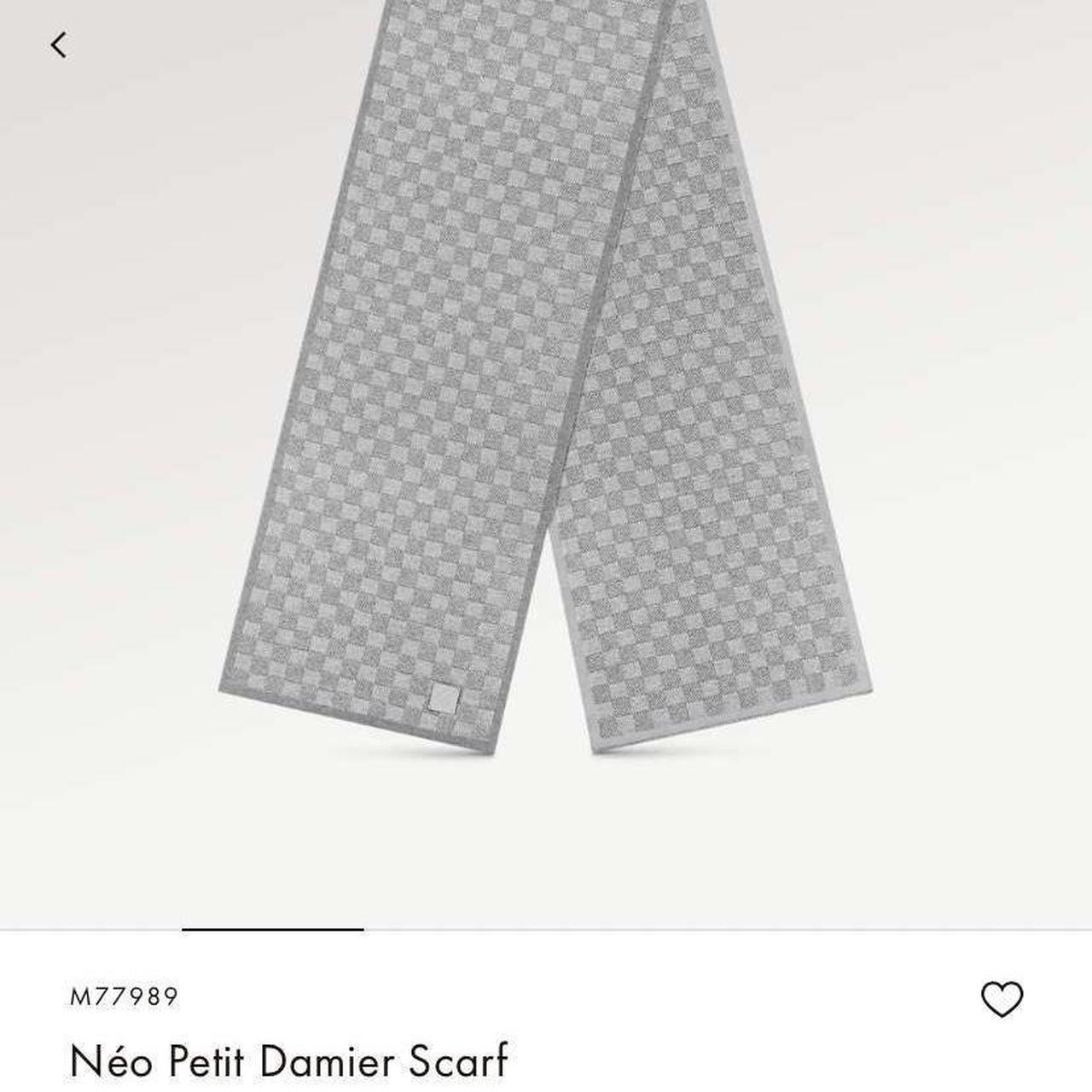 Grey LV scarf pristine condition comes with box and... - Depop