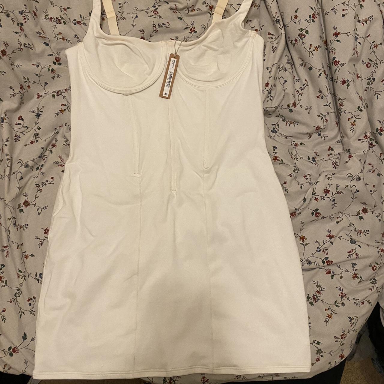 brand new with tags skims cotton corset mini dress,... - Depop