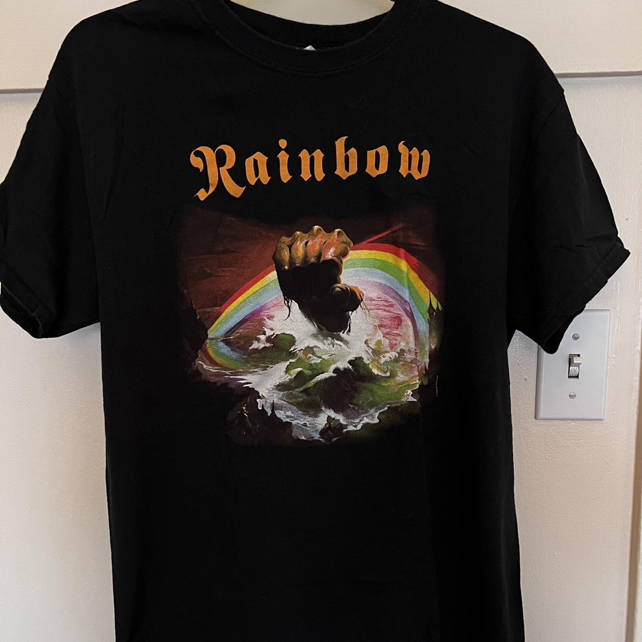 Rainbow - Rising shirt, light wear, great shape,... - Depop