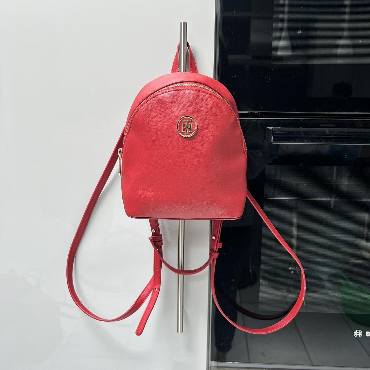 Tommy Hilfiger Red Mini Backpack Excellent condition... - Depop