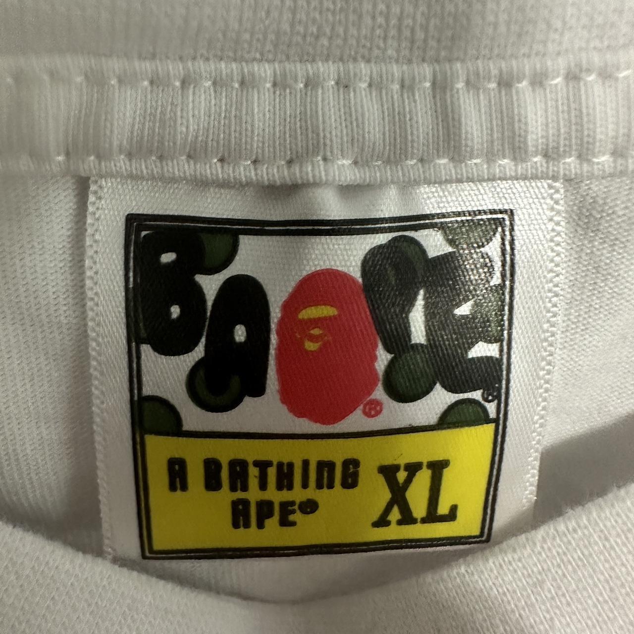 Blue baby milo BAPE Shirt Says Xl but fits... - Depop