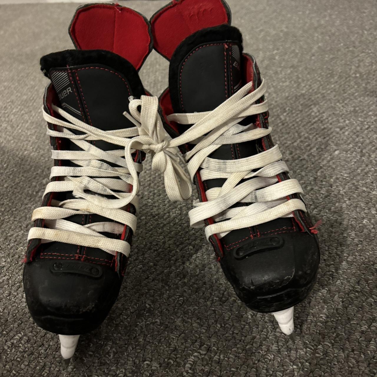 Bauer ice skates laces got stain on them easily... - Depop