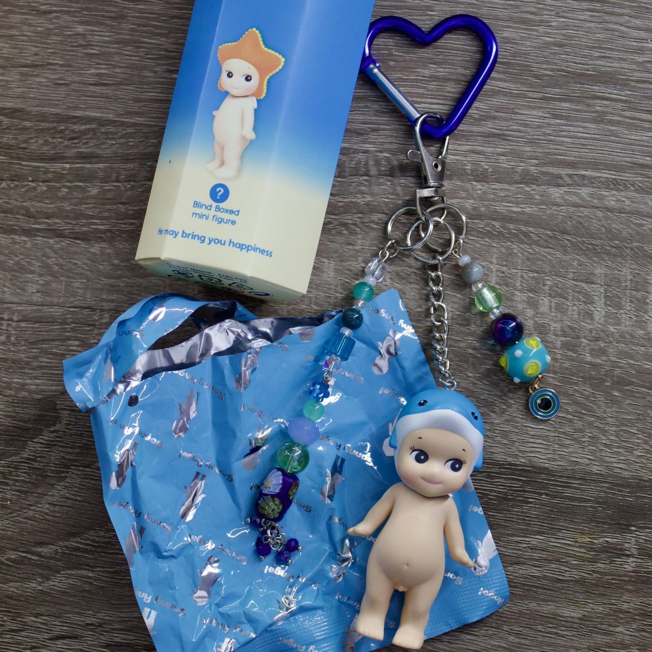 sonny angel marine series dolphin keychain! comes... - Depop
