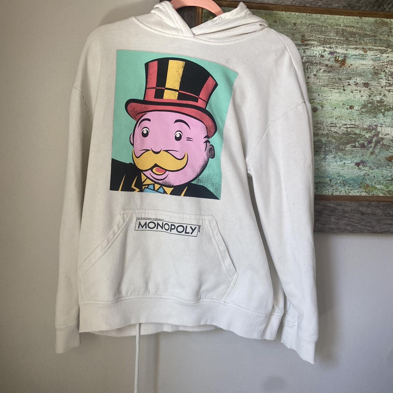 Monopoly branded hoodie size medium men/women - Depop