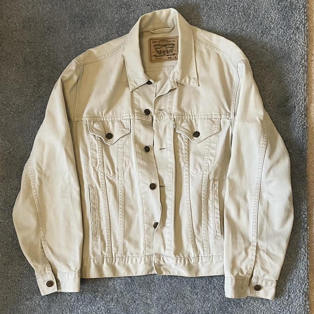 Vintage 90s Levi’s Corduroy Jacket Cream / Sand... - Depop