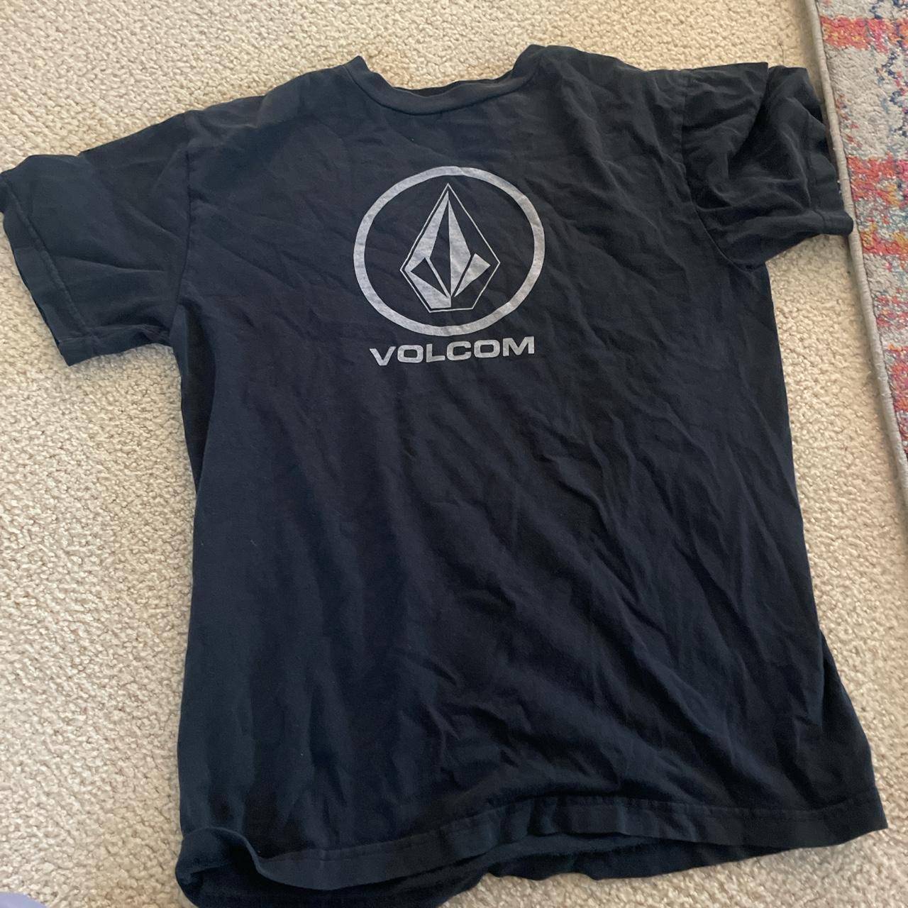 Black Volcom shirt Adult small - Depop