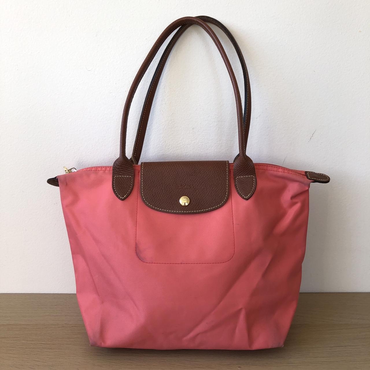 Authentic Longchamp Small Long Handle Tote. Stains... - Depop