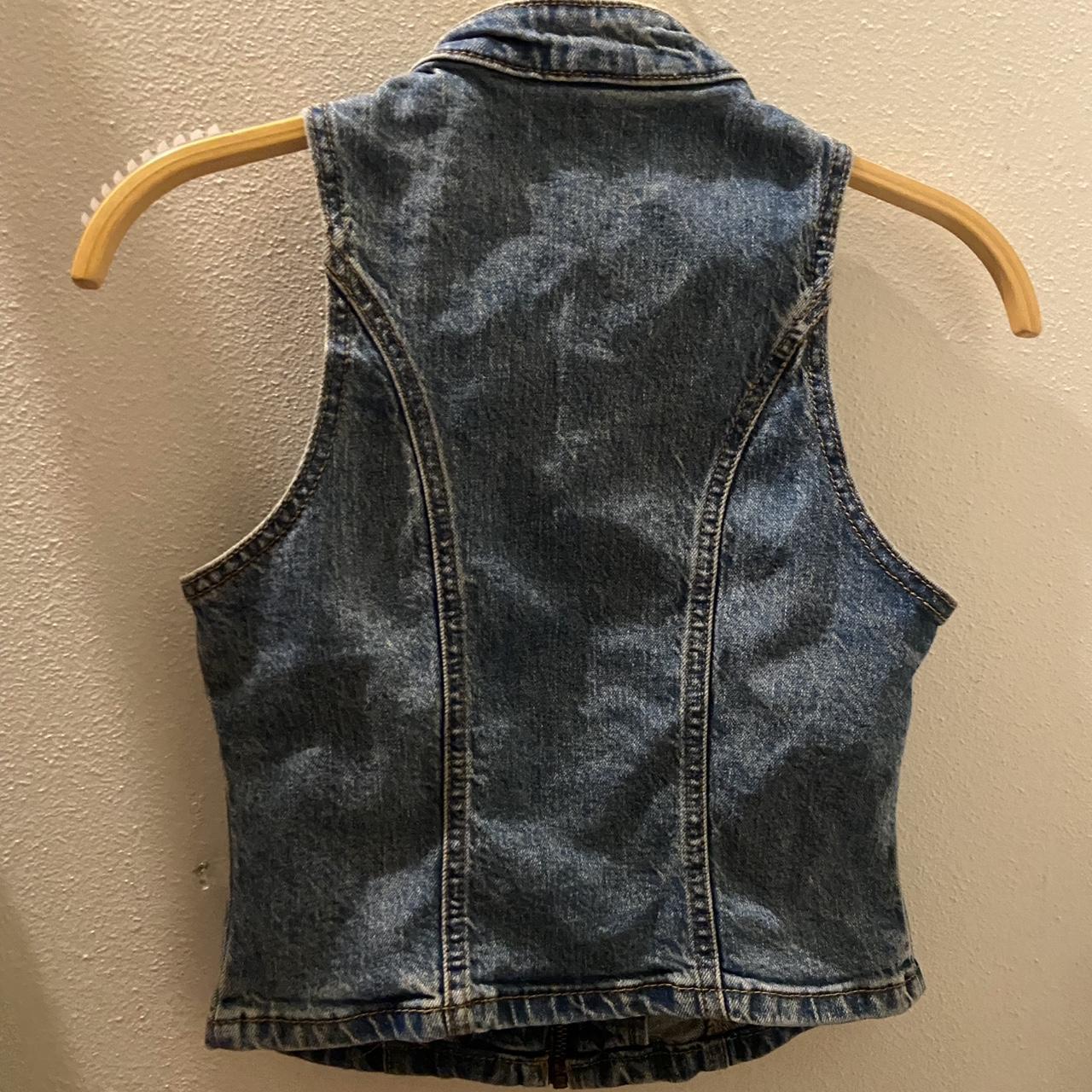 Wild Fable blue denim vest Size XXS #denim #vest... | Depop
