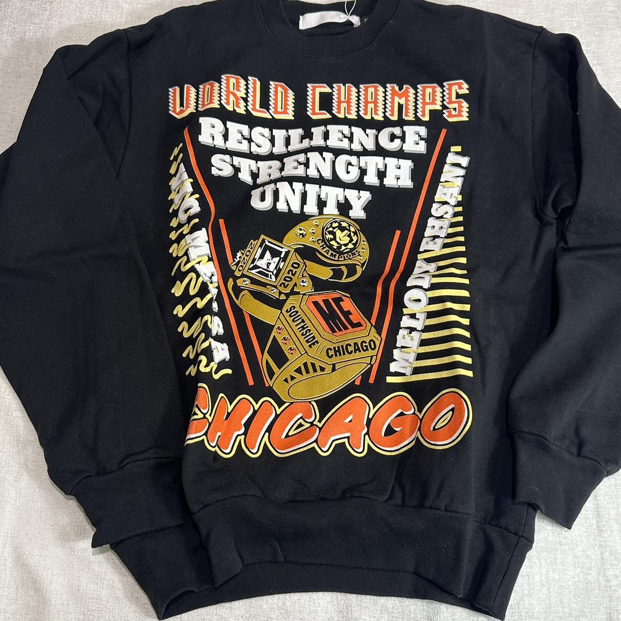 Melody Eshani z Vic Mensa Chi Town black oversized... - Depop