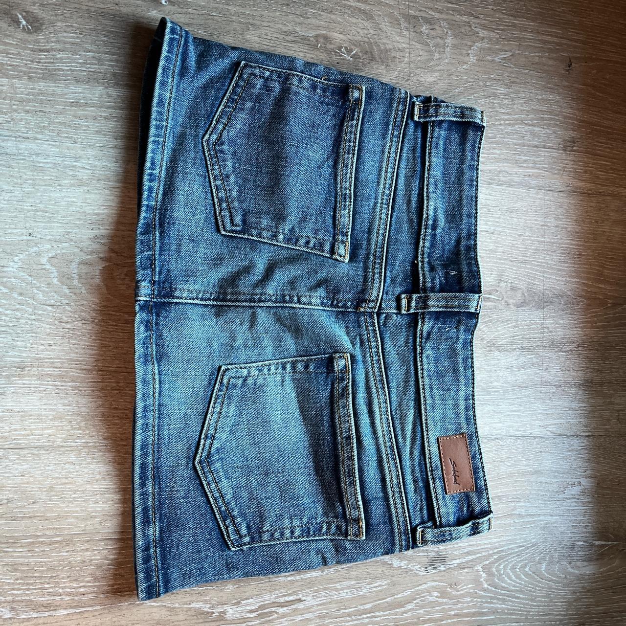 Most perfect y2k Subdued mini denim skirt . So... - Depop