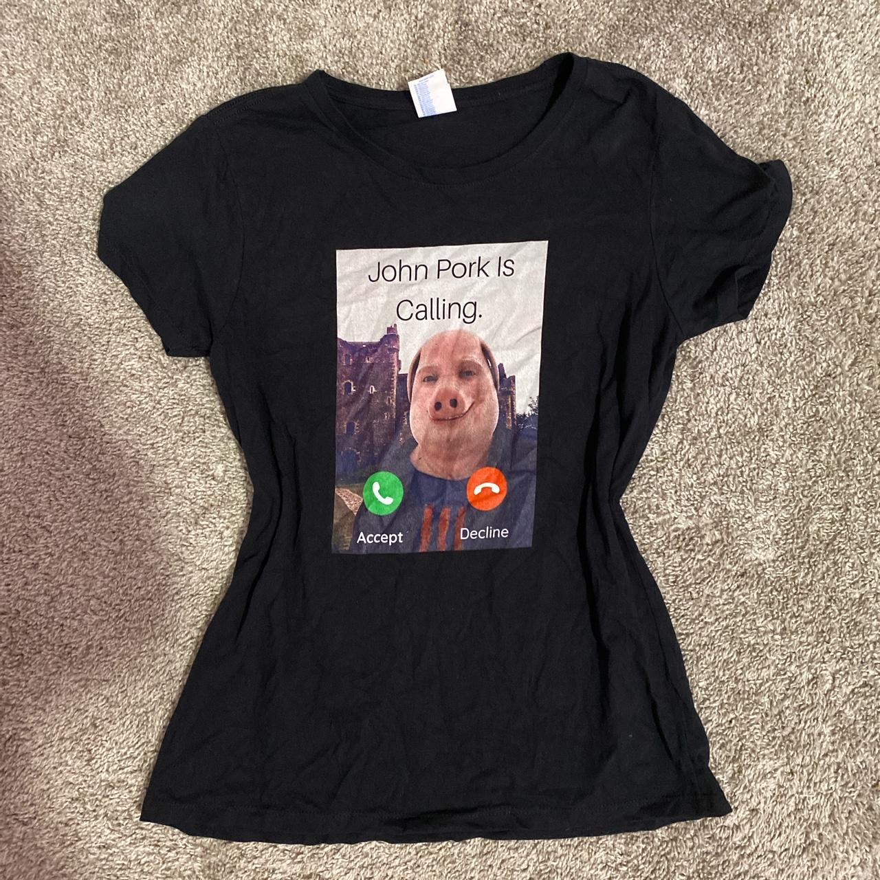 Size S john pork shirt… #johnpork #funny #troll #men... - Depop