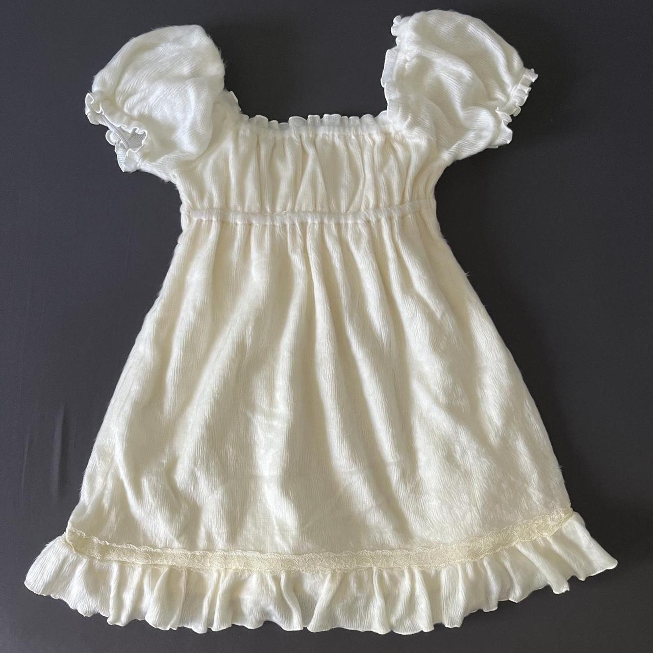 rare cream Liz Lisa fluffy milkmaid dress cutest... - Depop