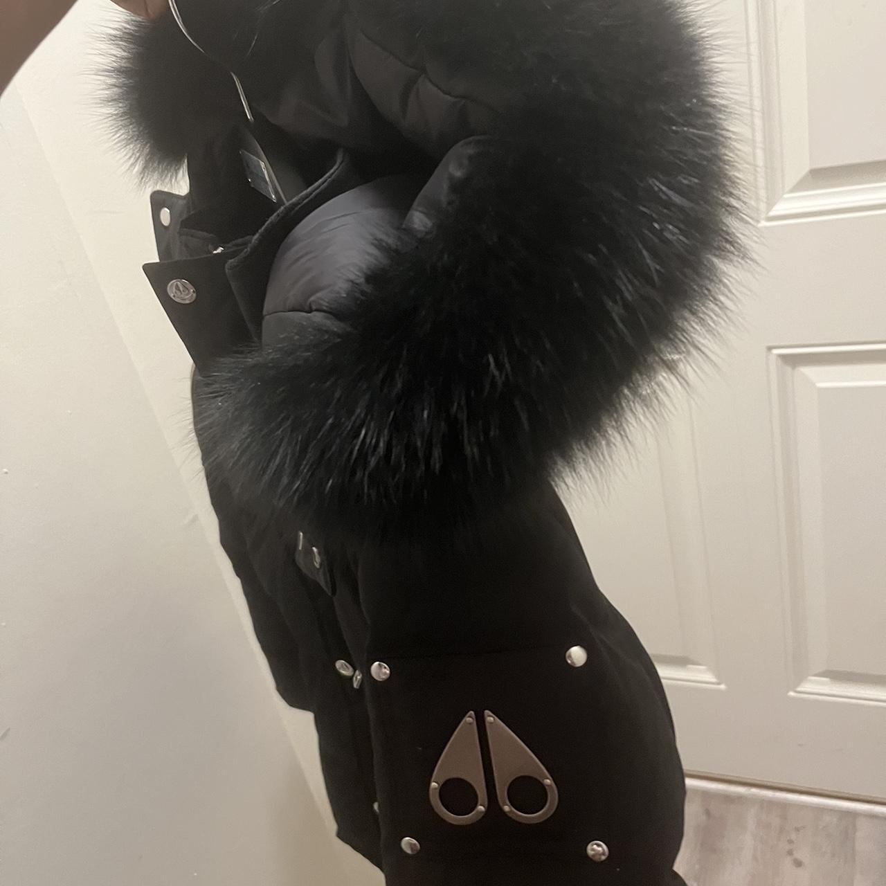 moose knuckle coat only been worn twice kid size large. - Depop