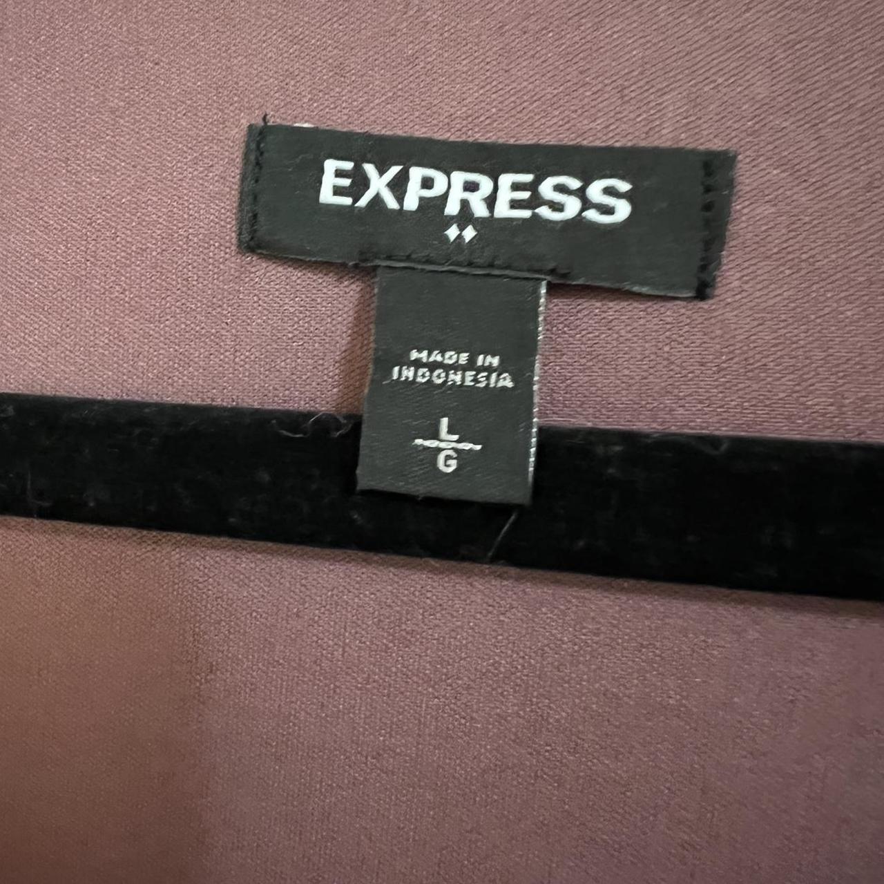 Large Express pink top with tie in the front and... - Depop