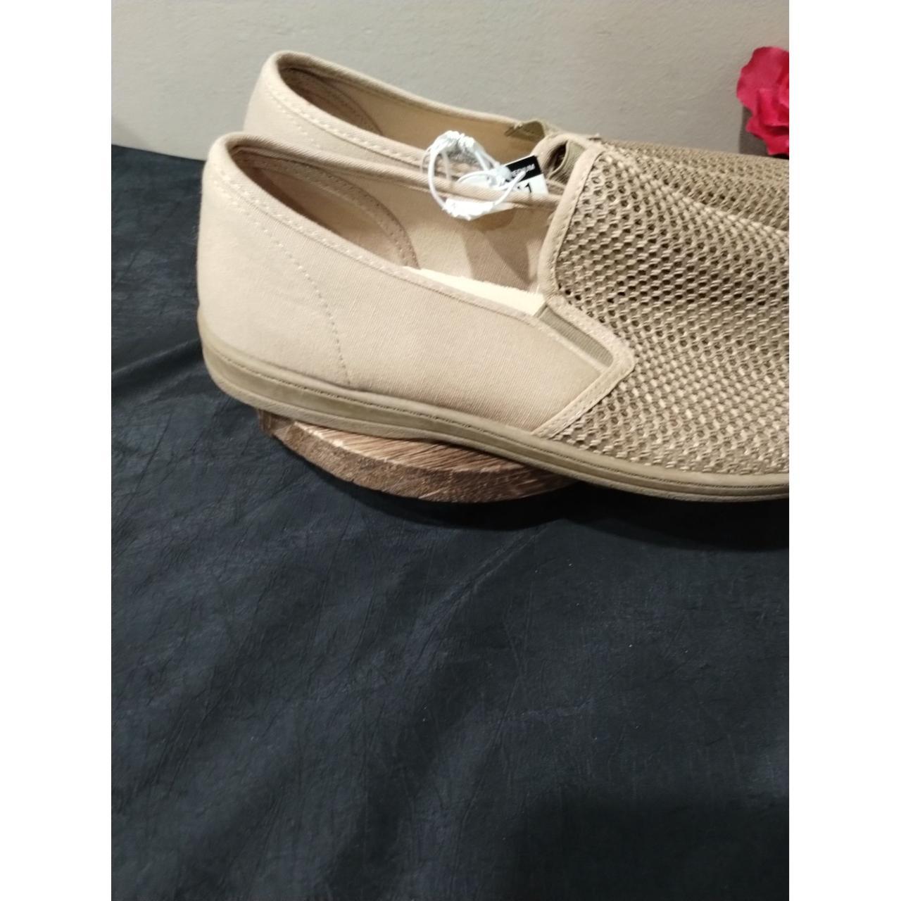 Men's Basic Edition Tan Mesh Loafers Never Worn size... - Depop