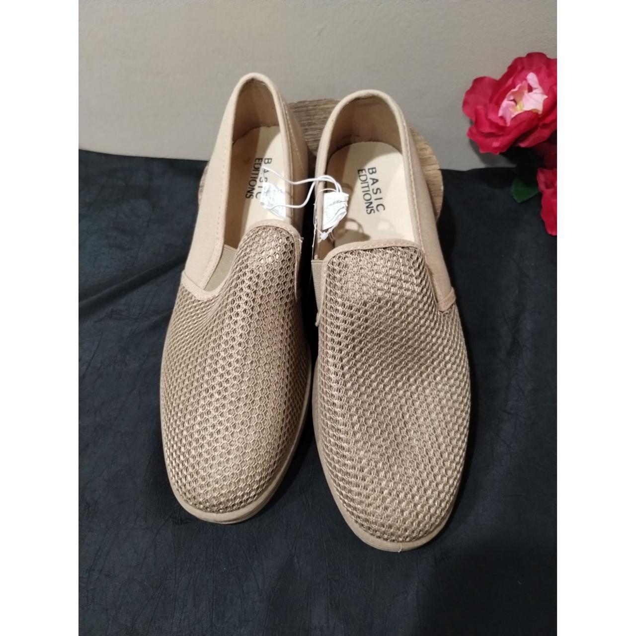 Men's Basic Edition Tan Mesh Loafers Never Worn size... - Depop