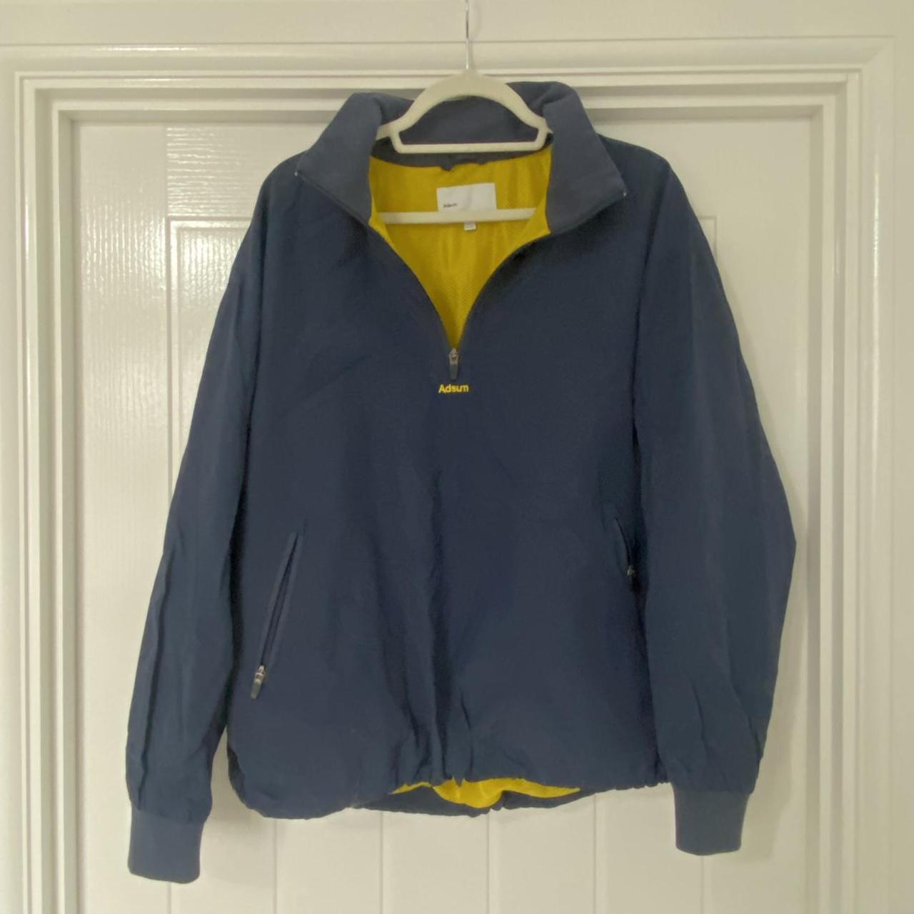 Navy Adsum Quarter Zip Jacket Size M. Excellent... - Depop