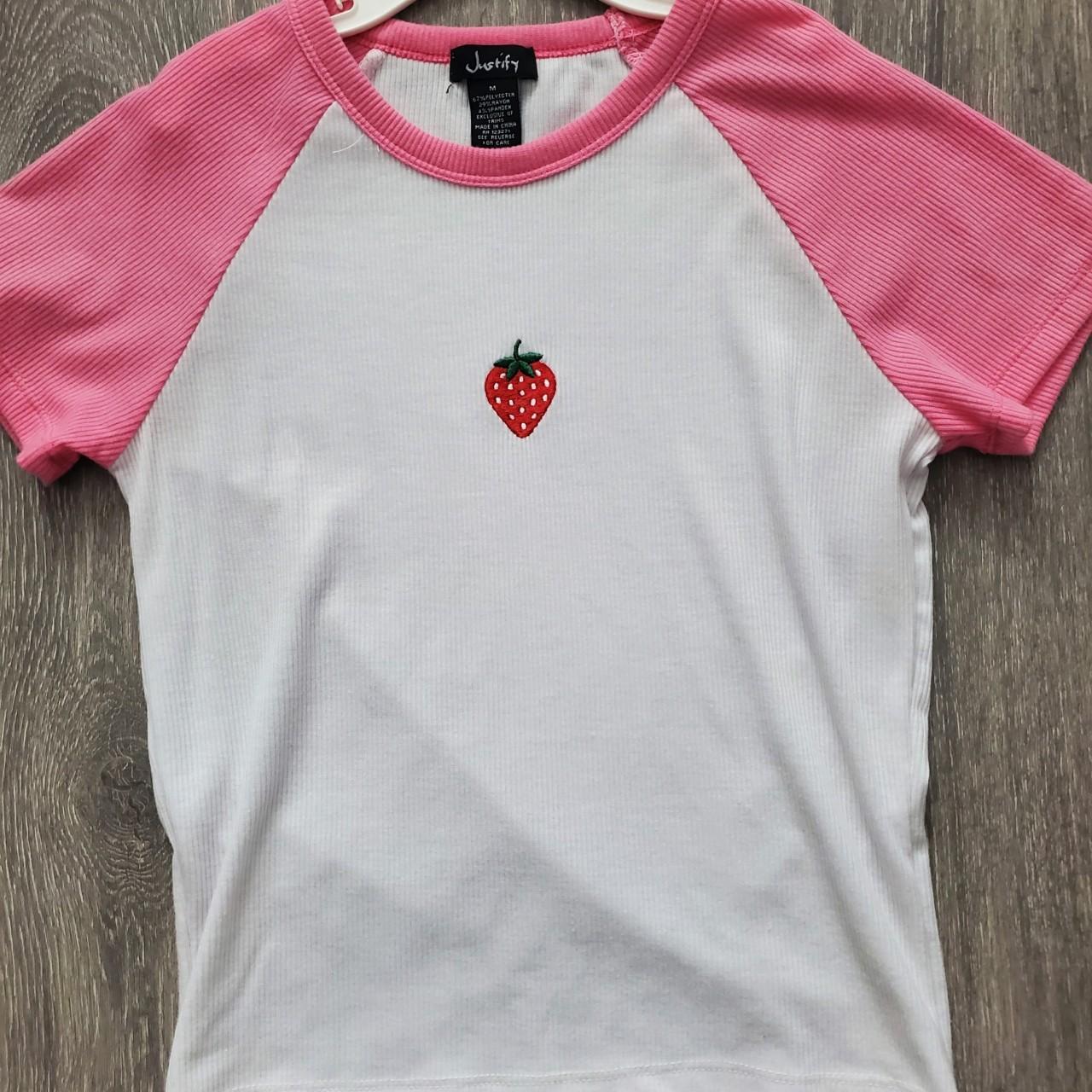 Cute Strawberry Crop Top #Cute #Cutecore #Strawberry - Depop