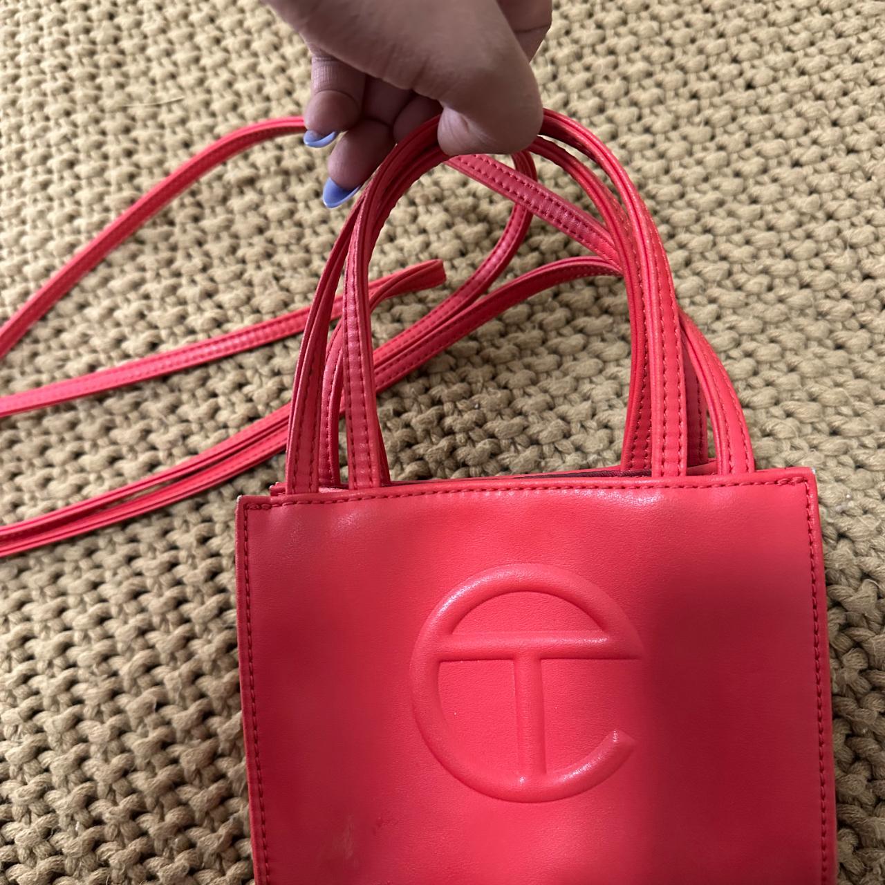 Red mini telfar barely used | Depop