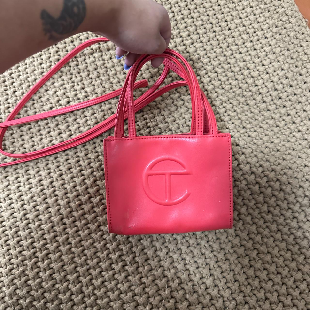 Red mini telfar barely used | Depop