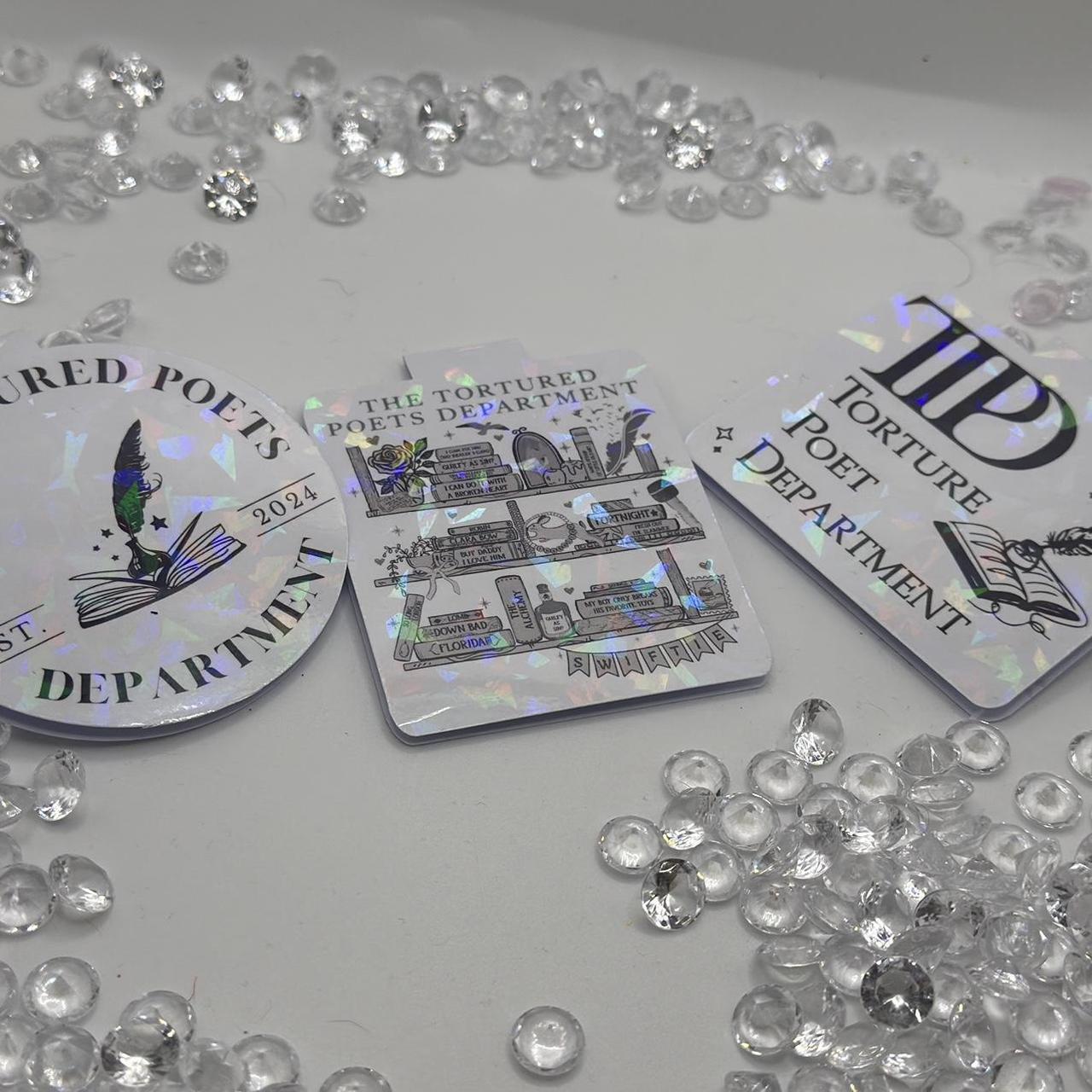 Holographic Taylor Swift TTPD magnetic bookmarks ... - Depop