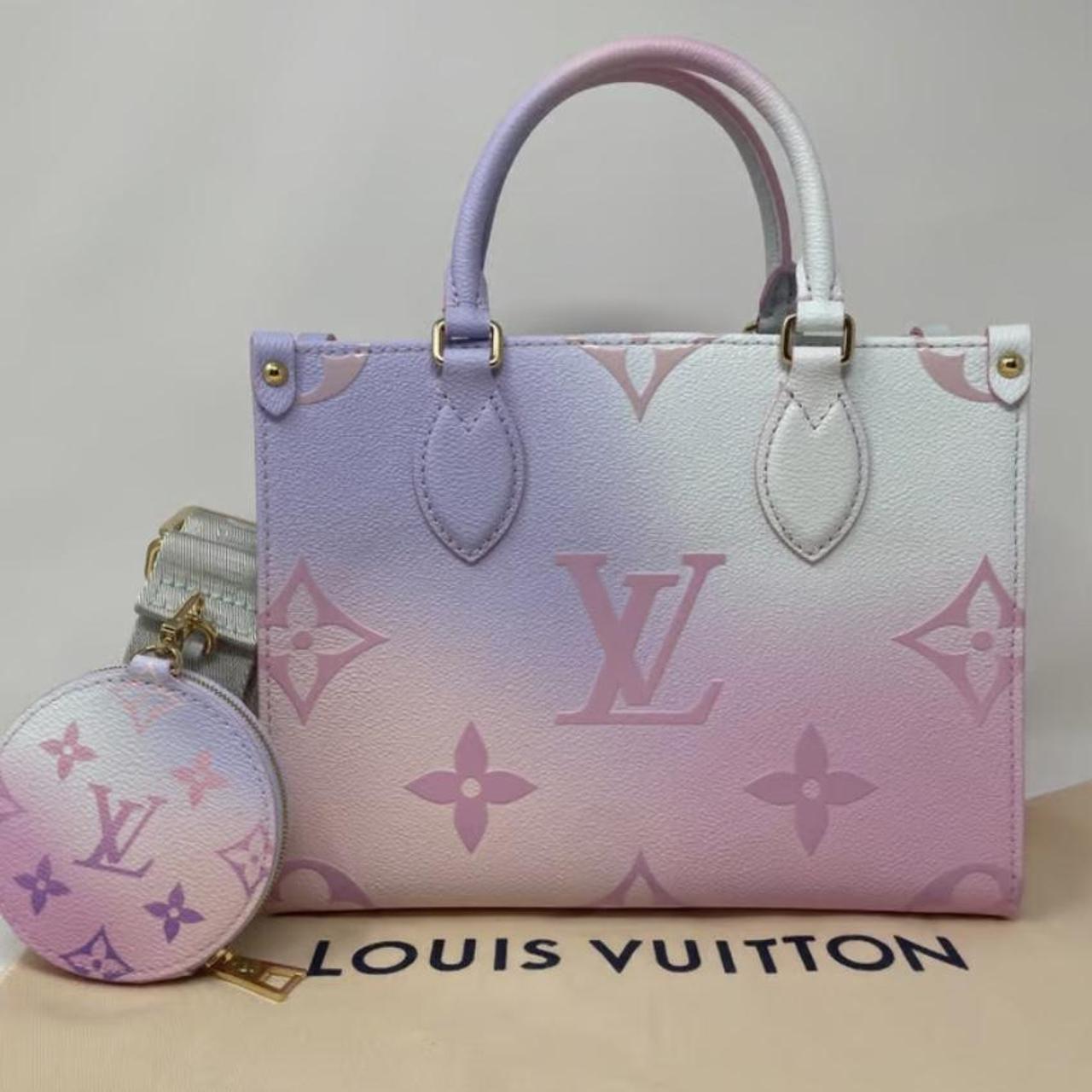 Louis Vuitton OnTheGo Handbag - Pastel Gradient Blue... - Depop