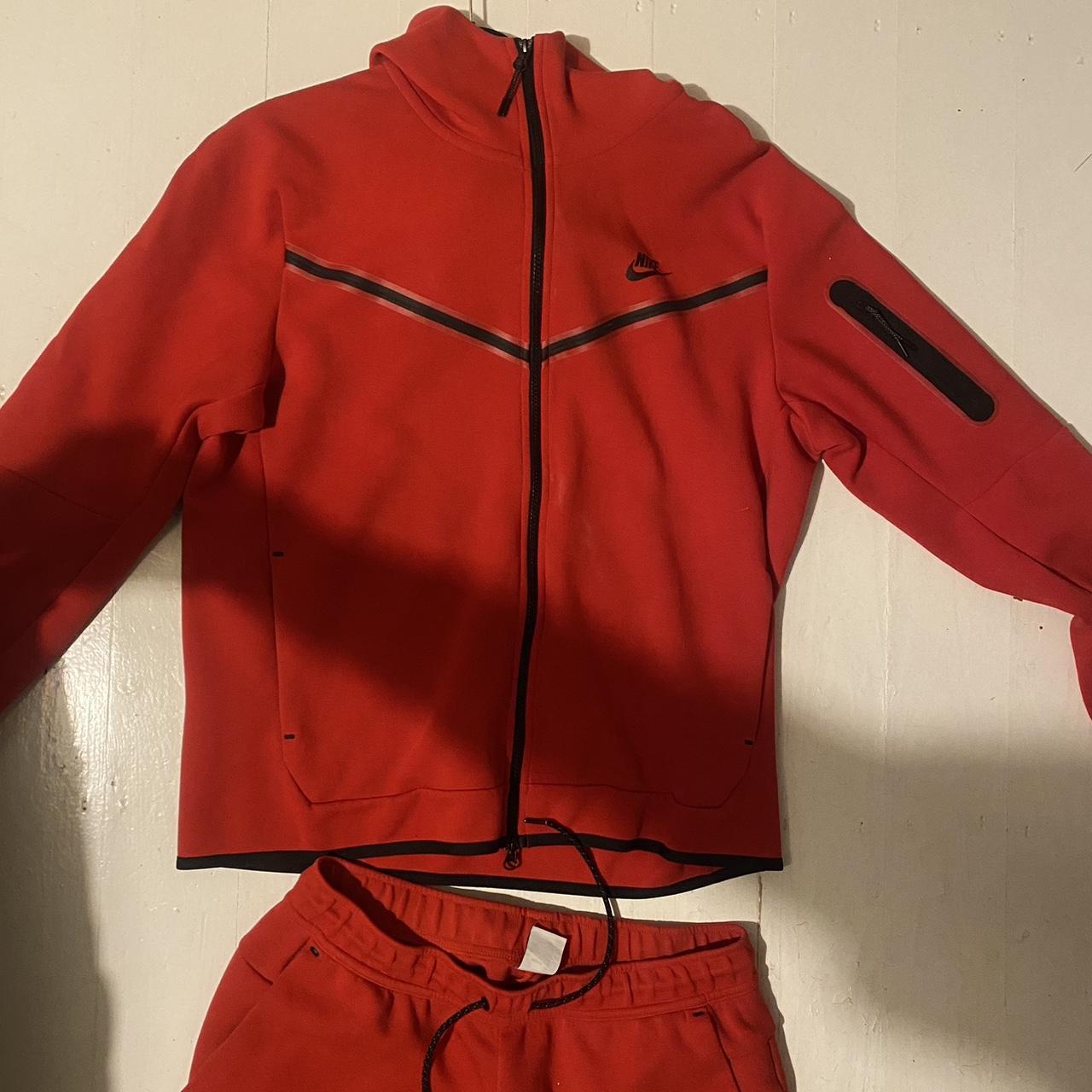 Nike tech fleece University red - Depop